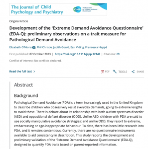 Research – Our PDA Kids